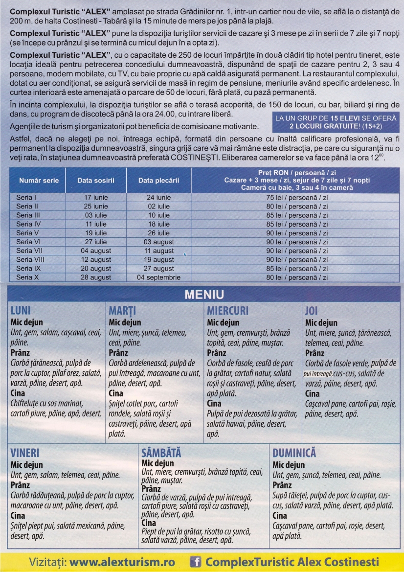 COMPLEXUL TURISTIC ALEX - LA MARE